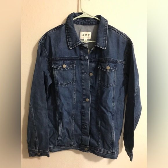 Roxy | Jackets & Coats | Roxy Mountain Roads Denim Jean Jacket Large ...
